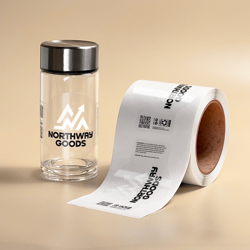 Custom Clear Labels - Free Shipping | InkWave