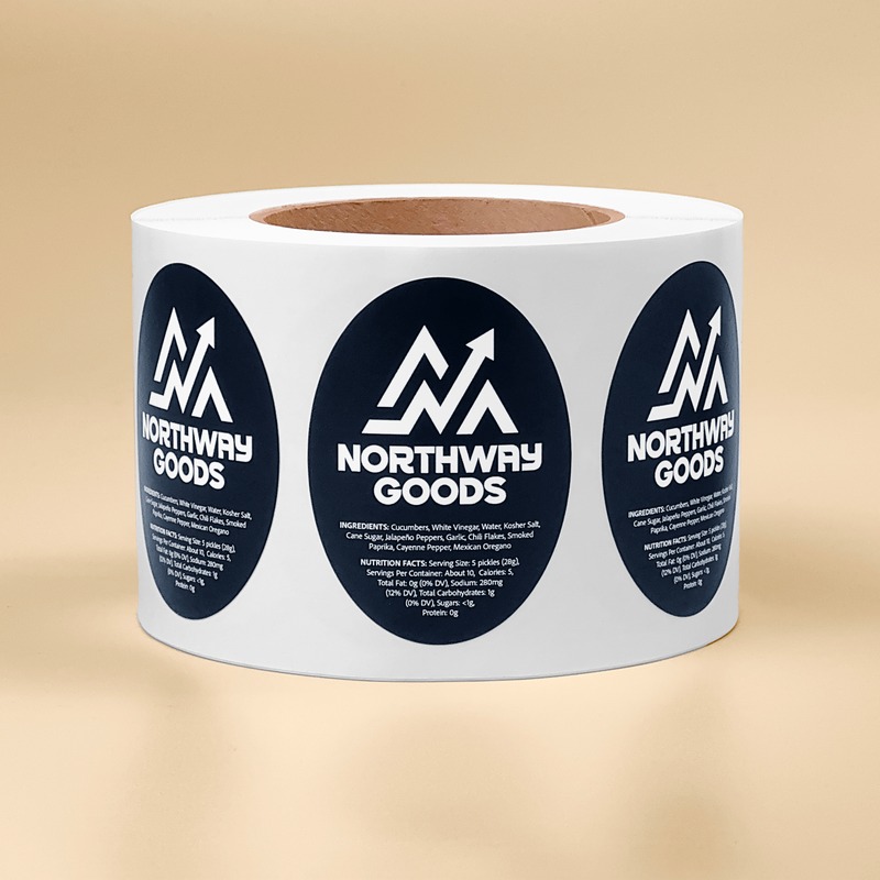 Custom Oval Labels - Free Shipping | InkWave