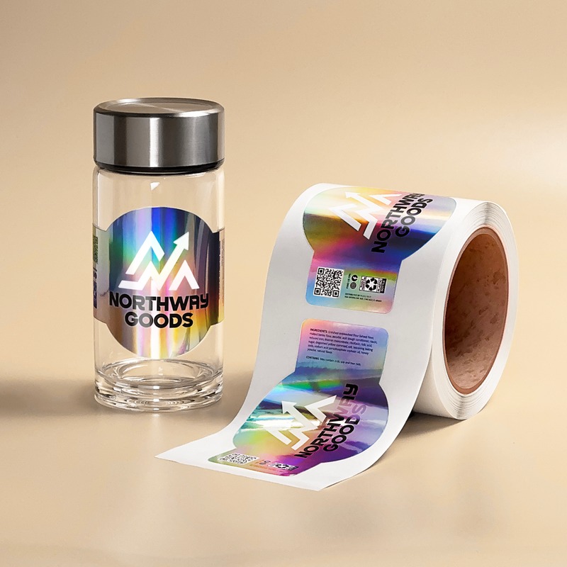 Custom Holographic Labels - Free Shipping | InkWave