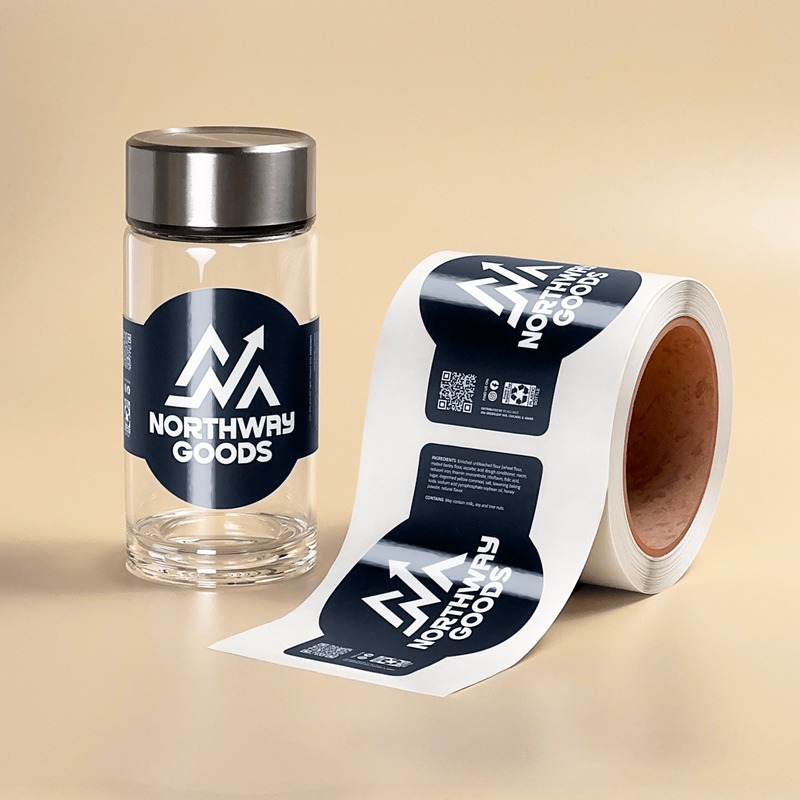 Custom Glossy Labels - Free Shipping | InkWave
